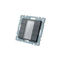 China MTN627814 Schneider KNX M-System 4 Gang Plus Push Button Panel 8 Function Keys Anthracite Bus Coupler for sale