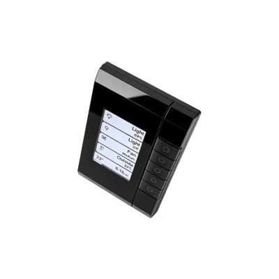 China 5085EDLB-EB Schneider Clipsal C-Bus Saturn eDLT 5 Key Wall Plate Espresso Black Dynamic Labels Metal for sale
