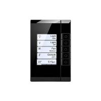 China 5085EDLB-EB Schneider Clipsal C-Bus Saturn eDLT 5 Key Wall Plate Espresso Black Dynamic Labels Metal for sale