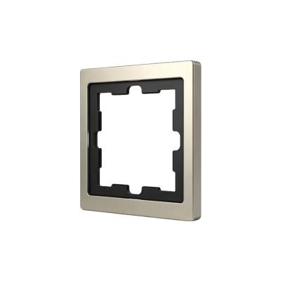 China MTN4010-6550 Schneider Merten D-Life Cover Frame 1 Gang Nickel Metallic 90mm Thermoplastic Cover Plate for sale