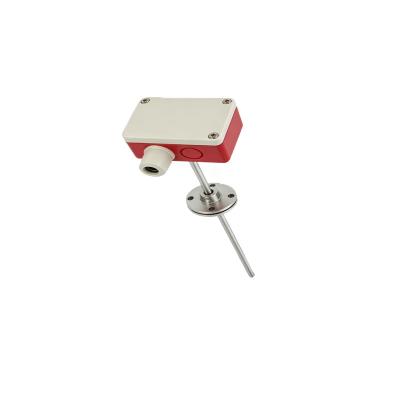 China STD100-100 Schneider Duct Temperature Sensor 100mm Probe NTC 1.8k Ohm IP65 Air Duct Mounting Sensor for sale