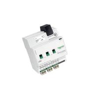 China MTN646991 Schneider SpaceLogic KNX 0-10V Control Unit Three Gang Hand Operation Grey Ballast Dimmer for sale