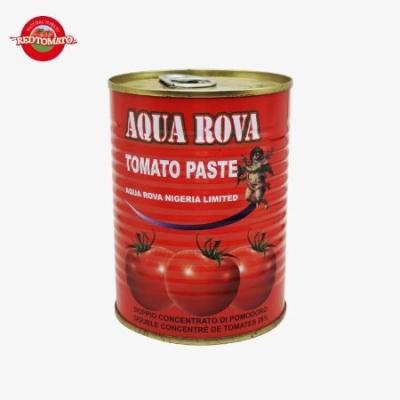 China 425g Canned Tomato Paste In Tin With Convenient Easy Open Lid 30%-100% Purity for sale