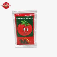 China OEM Factory Price ISO Tomato Paste In Pouch , 30%-100% Purity 50g Flat Sachet Red Tomato Paste for sale