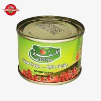 China Sweet And Sour Tinned Tomato Paste 210g With Convenient Hard Open Lid for sale