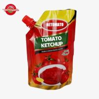 China Natural Flavour Ketchup 500g ISO Certificate Bag Ketchup For Dipping Sauce for sale