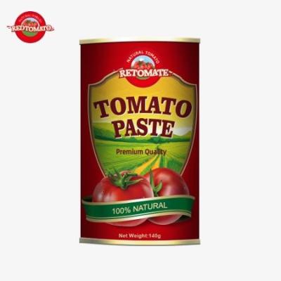 China 140g Canned Tomato Paste Featuring An Innovative Easy-Open Lid In Accordance With HACCP Standards for sale