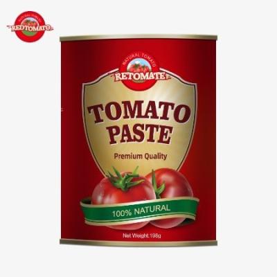 China 198g Canned Tomato Paste OEM Conforms To ISO HACCP BRC FDA Production Standards for sale