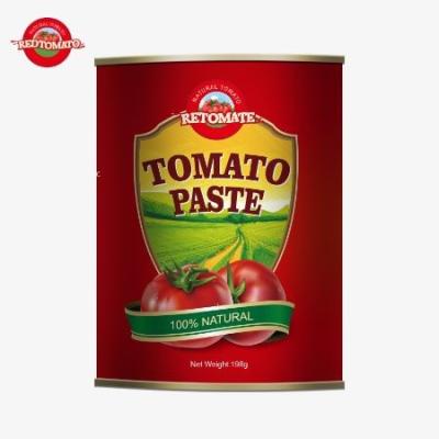 China Conforms ISO HACCP And BRC Standards As Well As The FDA Production Standards 198g Of Canned Tomato Paste for sale
