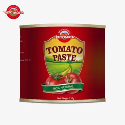 China This 210g Canned Tomato Paste Is Manufactured In Compliance With ISO, HACCP BRC And FDA Production Standards for sale