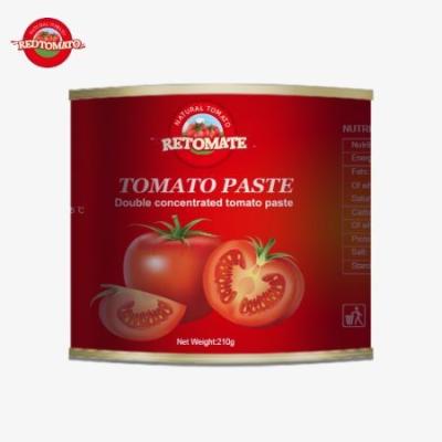 China 210g Canned Tomato Paste Adheres To Production Standards Set By ISO  HACCP  BRC And FDA for sale