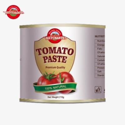 China 210g Canned Tomato Paste Complies With International ISO HACCP BRC  And FDA Standards for sale