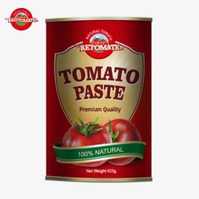 China The Manufacturing For 425g Tomato Paste Cans Conforms To International Standards Set By ISO HACCP BRC And FDA for sale