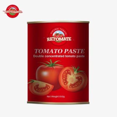 China Superior Quality 850g Canned Tomato Paste Proudly Boasts A 28/30% Brix Concentration for sale