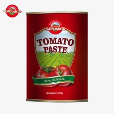 China Manufacturer Of High-Quality 1000g Tin-Canned Tomato Paste Offering OEM Services for sale