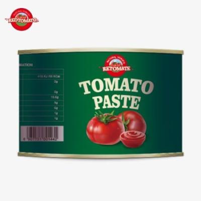 China Premium Halal African Muslim Cuisine 2200g Of High-Quality Canned Tomato Product With 28-30% Concentrated Tomato Paste for sale