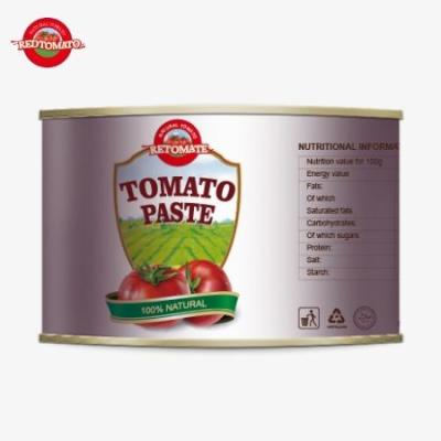 China High-Quality 2200g Canned Tomato Product Halal-Certified For African Muslim Cuisine With 28-30% Concentrated Tomato Past for sale
