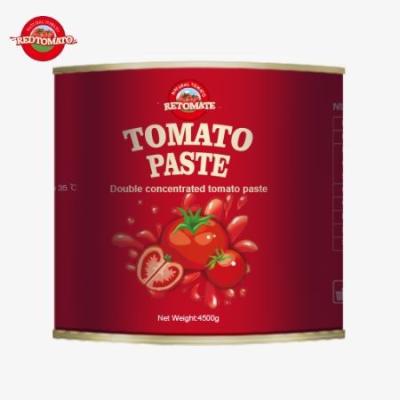 China High-Quality 2024 Tomato Paste, Packed In 4500g Bulk Sachets With A 28-30 Brix Concentration for sale