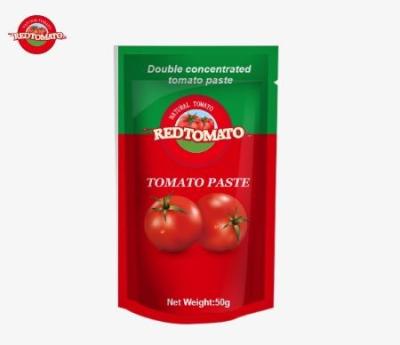 China The 50g Stand-Up Sachet Tomato Paste Complies With ISO HACCP And BRC Standards for sale