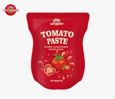 China Wholesale Stand-Up Sachet Tomato Paste Offered In 56g And 70g Variants, Provides A Pure Product Without Any Additives for sale