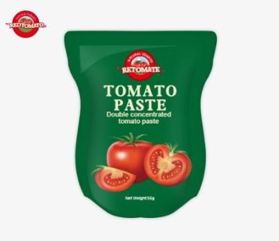 China Wholesale Stand-Up Sachet Tomato Paste, Available In 56g Sizes  Offers A Pure Product With No Additives for sale