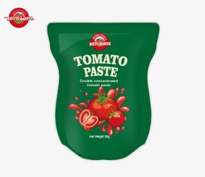 China Wholesale Stand-Up Sachet Tomato Paste, In 56g Sizes Offers A Pure Product Without Additives for sale