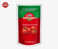 China High-Quality Tomato Paste Sachets Available In Both Flat And Stand-Up Designs Double Concentrated And Weighing 70g for sale
