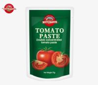 China Custom 70g Tomato Stand-Up Pouches By Perfect For Food Packaging With Customized Printing for sale
