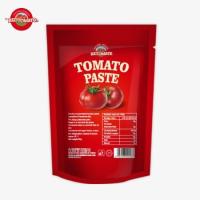 China An 80g Stand-Up Pouch Containing Double-Concentrated Tomato Paste With Purity Levels Ranging From 30% To 100% for sale