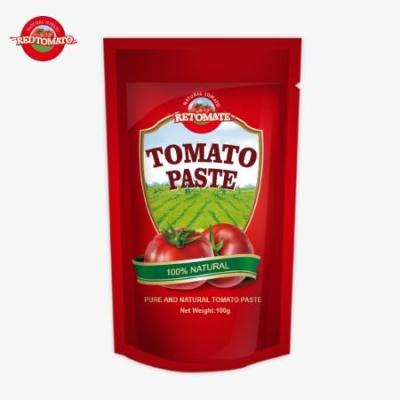 China Good Quality China Factory 100g In Stand Up Sachet Tomato Paste for sale