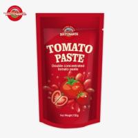 China Tomato Paste 100% Purity In Stand Up Sachet Tomato Tomato Paste With 100g Sizes for sale