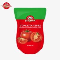 China Tomato Paste Factory Produces 113g Stand-Up Sachets In Compliance With ISO HACCP BRC And FDA Production Standards for sale