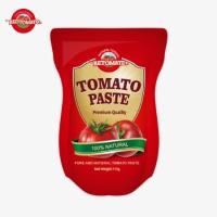 China Tomato Paste Factory Manufactures 113g Stand-Up Sachets Adhering To ISO HACCP BRC And FDA Production Standards for sale