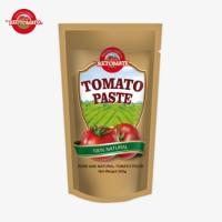 China FDA Certified 200g Double Concentrated Tomato Paste In Stand-Up Sachet for sale
