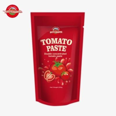 China The 200g Stand-Up Sachet Of Tomato Paste Complies With ISO HACCP And BRC Standards, Ensuring Factory Pricing Compliance for sale