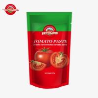 China ISO Pouch Tomato Paste 227g Triple Concentrated Tomato Paste With Purity Levels From 30% To 100% for sale