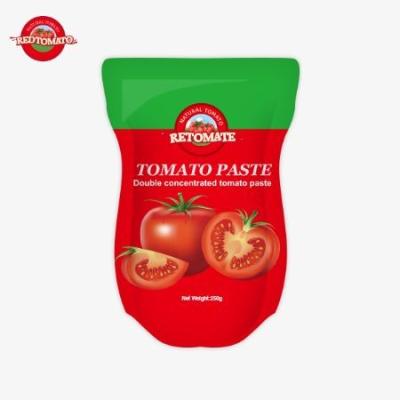 China 250g Sweet And Sour Tomato Paste In A Stand-Up Sachet, With 30%-100% Purity for sale