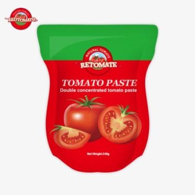 China Convenient And Flavorful The 340g Red Tomato Paste Stand-Up Sachet Offers A Delightful Culinary Experience for sale
