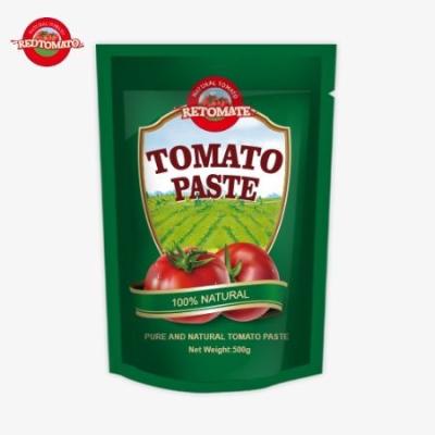 China 500g in Stand up Sachet Tomato Paste Provides Convenient Packaging And Delicious Taste for sale