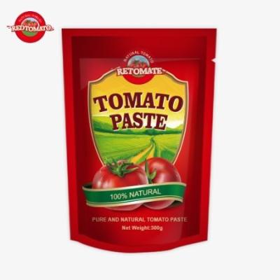 China The 500g Stand-Up Sachet Of Tomato Paste Provides Convenient Packaging And Delightful Flavor for sale