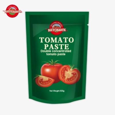 China The 500g Stand-Up Sachet Of Tomato Paste Offers Convenient Packaging Rich Flavor And Purity Ranging From 30% To 100% for sale
