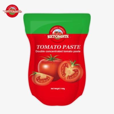 China 1100g Stand-Up Sachet Of Tomato Paste Meets ISO HACCP And BRC Standards For Factory Pricing Compliance for sale