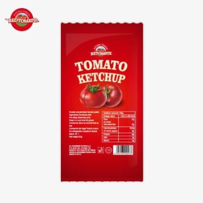 China OEM 30g Tomato Ketchup Sachet With Pure Natural Flavor ISO HACCP BRC And FDA Compliant for sale