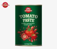 China 400g Tomato Paste Can Meets The ISO HACCP BRC And FDA Production Standards for sale