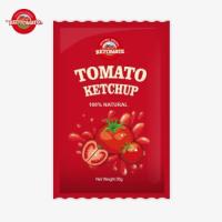 China 36g OEM Tomato Ketchup Sachet With Pure Natural Flavor Meets ISO HACCP BRC And FDA Standards for sale
