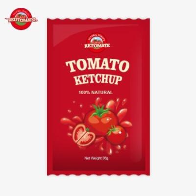 China 36g OEM Tomato Ketchup Sachet With Pure Natural Flavor Meets ISO HACCP BRC And FDA Standards for sale
