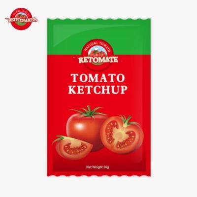 China 36g OEM Tomato Ketchup Sachet With Pure Natural Flavor, Meeting ISO HACCP And FDA Standards for sale