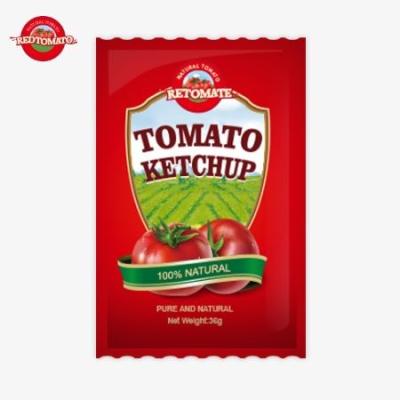 China 36g OEM Tomato Ketchup Sachet With Pure Natural China Factory Price for sale
