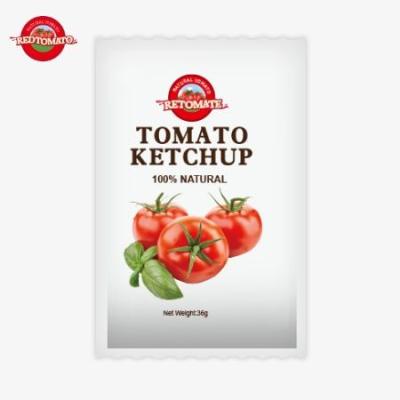 China OEM 36g Tomato Ketchup Sachet From China Factory Made With Pure Natural Ingredients Offered At Factory Price for sale