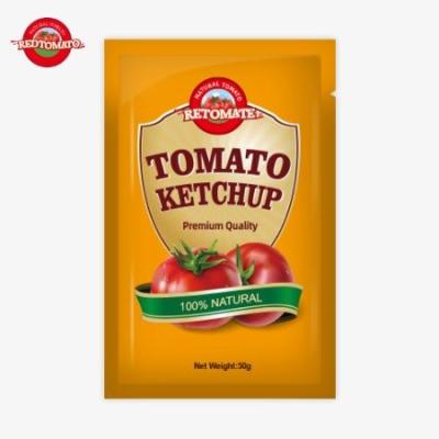 China Factory Price 50g Sachet Ketchup Provides Convenient Easy-To-Use Packaging For Enjoyable Consumption for sale